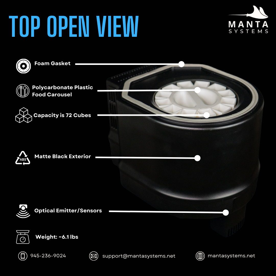 Automated Frozen Fish Food Feeder | Pre-Order on IndieGoGo – Manta Systems